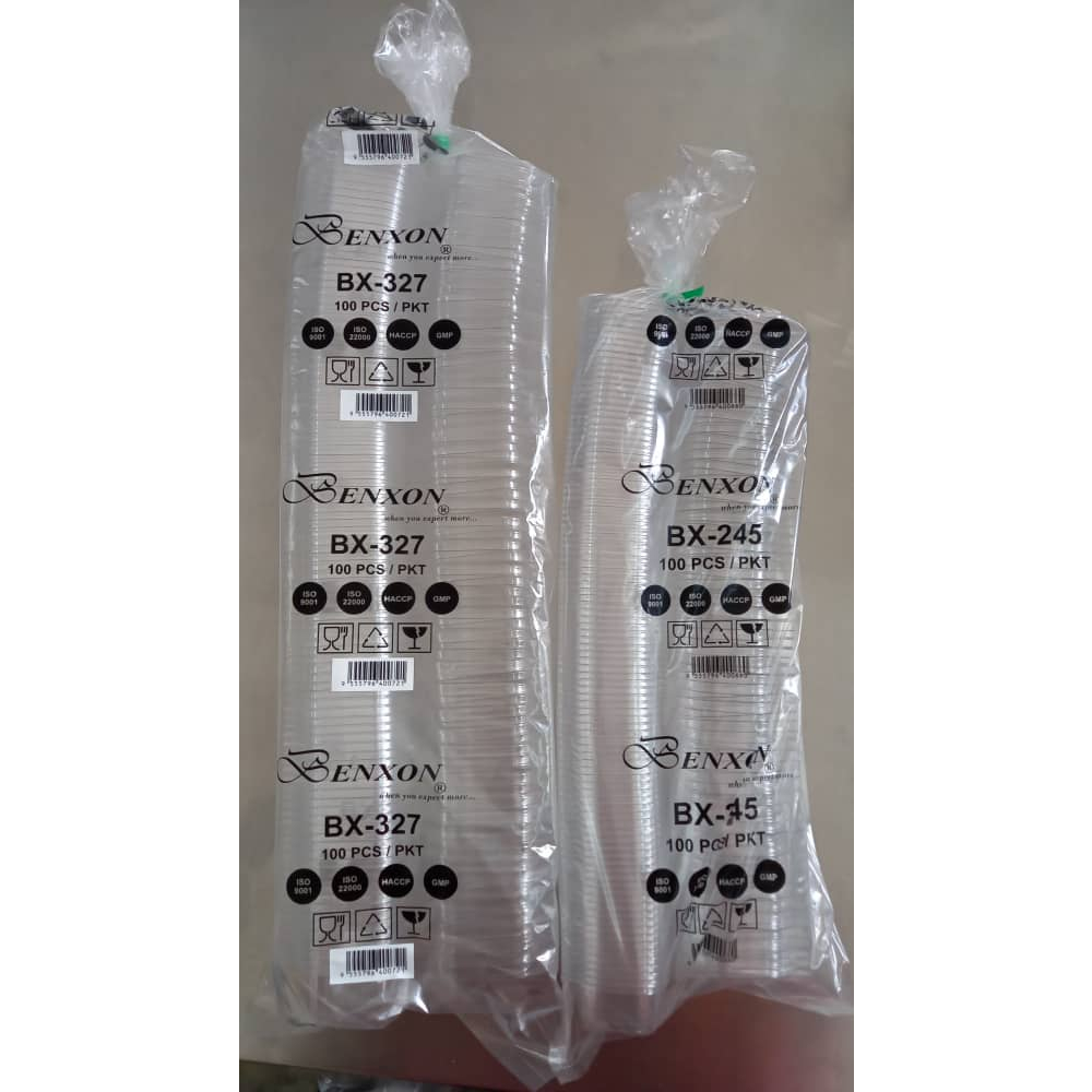 [100pcs] BX - 245 (1oz/29mL) Sauce Container & BX - 327 (2oz/50mL ...