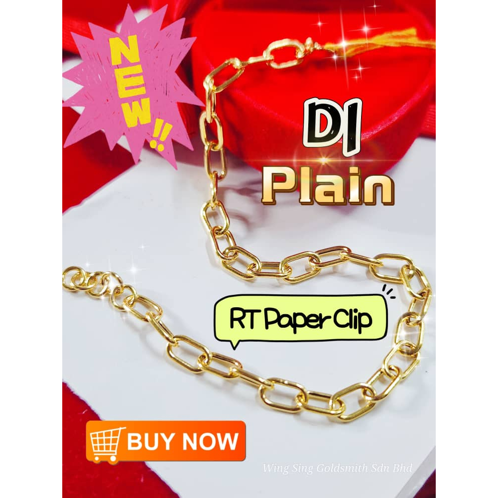 Wing Sing Rantai Tangan Paper Clip Sauh Choker Love Gemok Bajet Fesyen ...