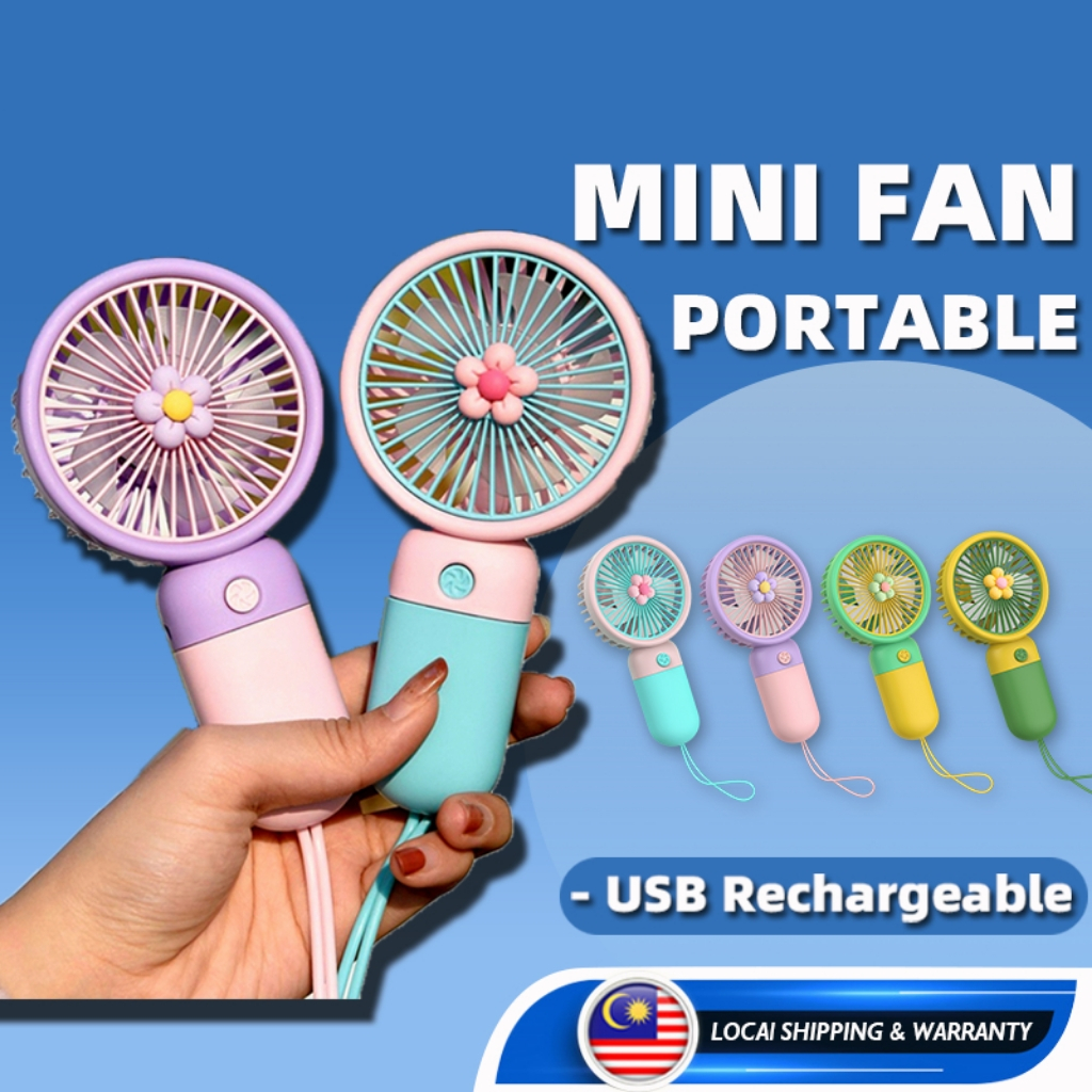 [NEW FAN 2024] !!! Kipas Mini Portable Handheld Fan Usb Fan Strong Wind ...