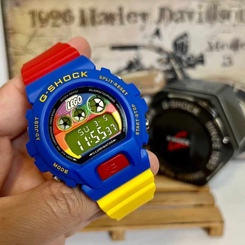 (Custom Item) Gshk Dw6900 Lego jam tangan lelaki free box Gshk, Murah ...