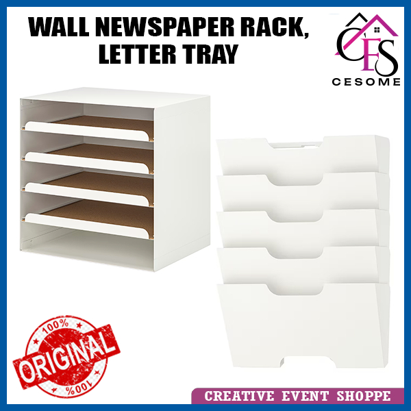IKEA 💯Original ikea KVISSLE Wall Newspaper Rack, Letter Tray | Shopee ...