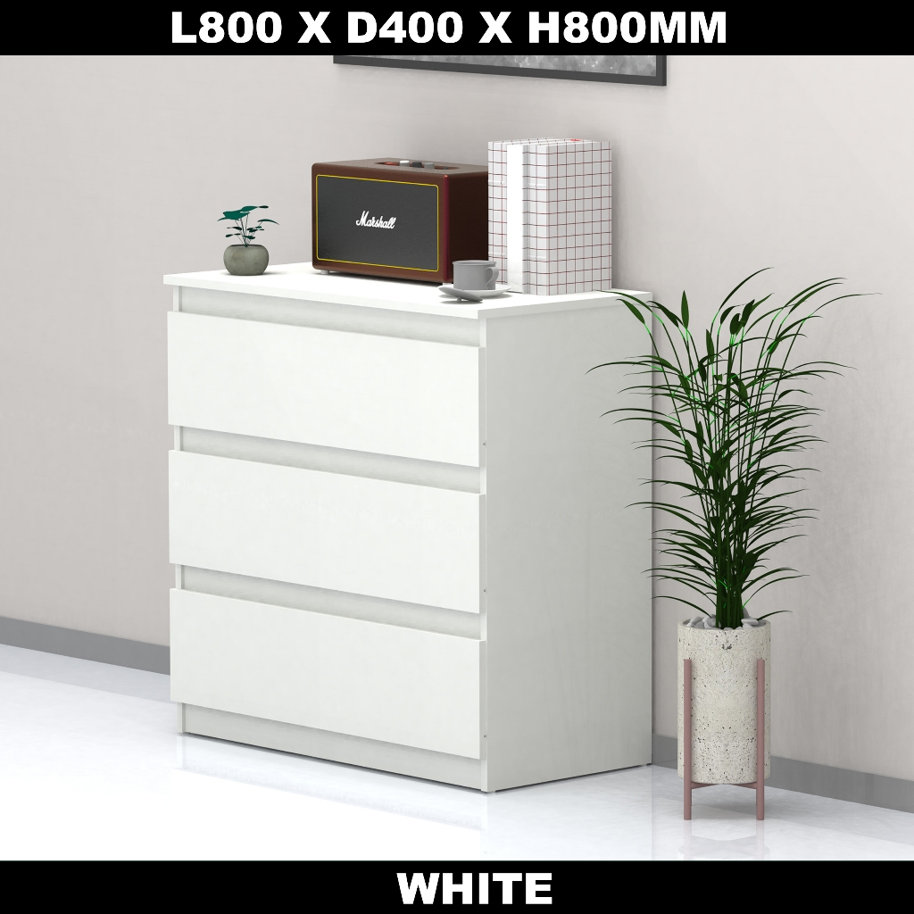 Mobilia 3 Layer Storage Chest of Drawer / Almari Laci / Wardrobe ...