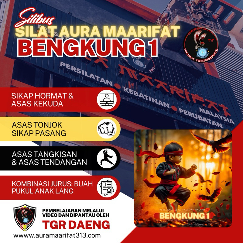 BENGKUNG 1 : KURSUS SILAT FIZIKAL AURA MAARIFAT | Shopee Malaysia