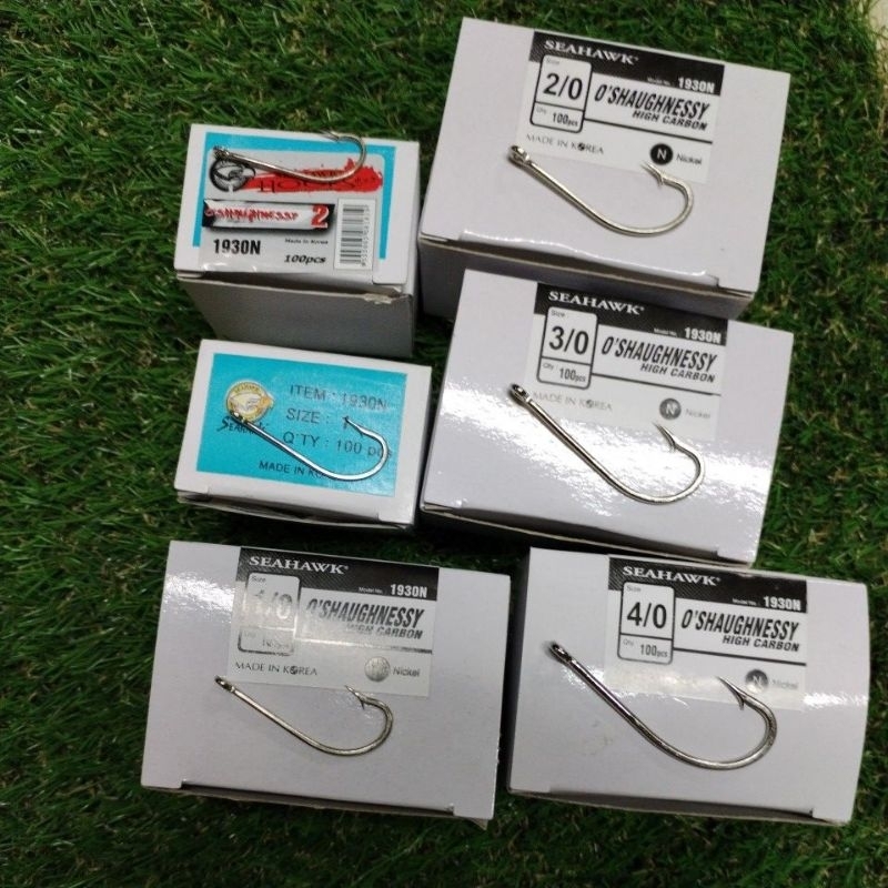 Seahawk Hook 1930 O'Shaughnessy 100 's/ box mata kail | Shopee Malaysia