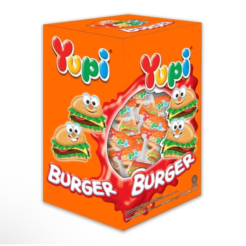 Yupi Mini Burger Gummy Original 【小汉堡-原味】8gm x 72 pieces | Shopee Malaysia