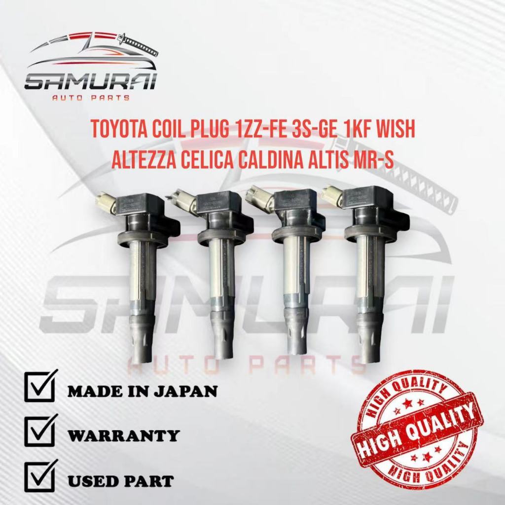 TOYOTA COIL PLUG 1ZZ-FE 3S-GE 1KF WISH ALTEZZA CELICA CALDINA ALTIS MR ...