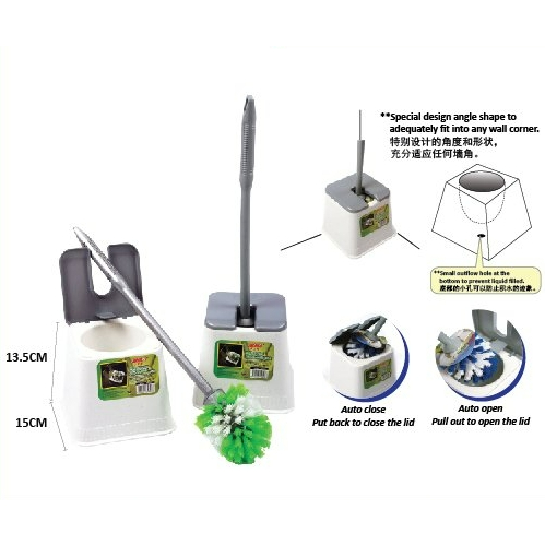 Rayaco Toilet Brush with Holder Set /2000sq Toilet Brush Set / Toilet ...