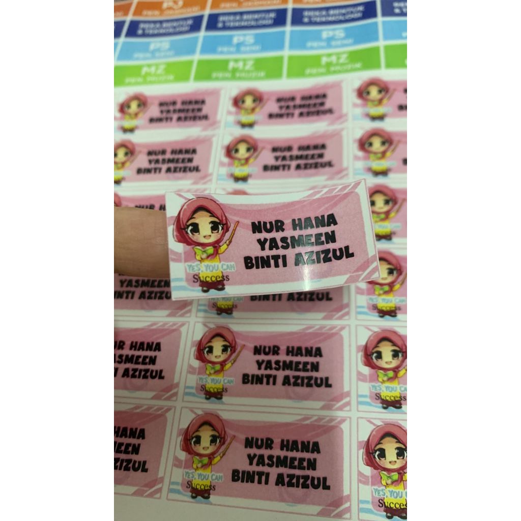 STICKER MURID SEKOLAH KARTUN COMEL | Shopee Malaysia