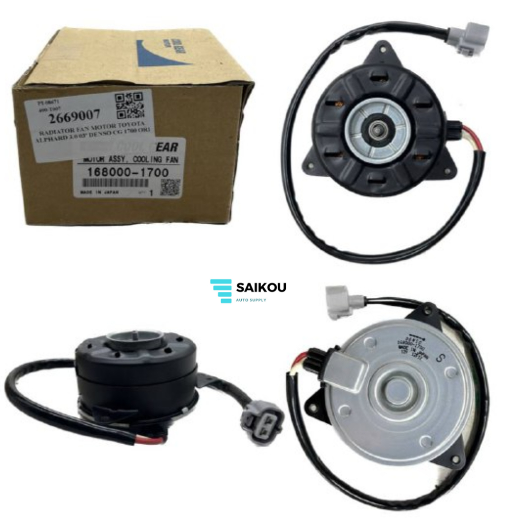 Denso Fan Motor 168000-1700 Toyota Alphard 3.0 (2002-2005) Estima 3.0 ...