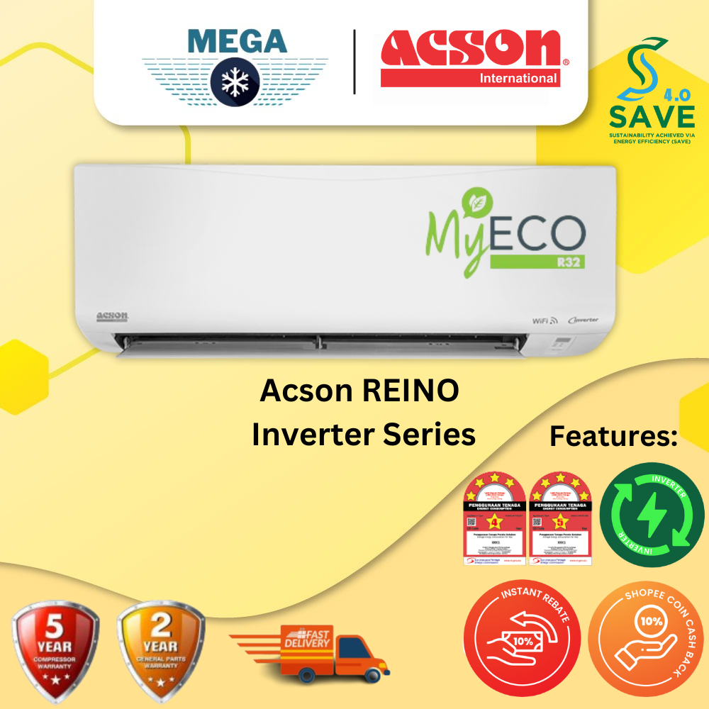 (NUR RM200-E REBATE) ACSON WALL MOUNTED R32 INVERTER SERIES (REINO ...