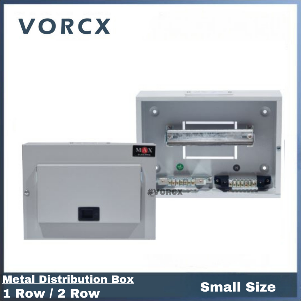MAX Metal MCB / MCCB Distribution DB Box 1Row/ 2Row Small Size | Shopee ...