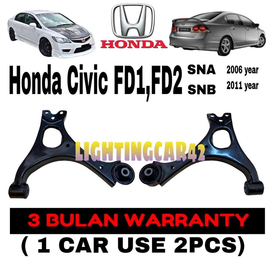 (HONDA)-Front Lower Arm HONDA CIVIC 1.8 L FD1 R18A I4 AUTO 2006 - 2011 (THAILAND) | Shopee Malaysia