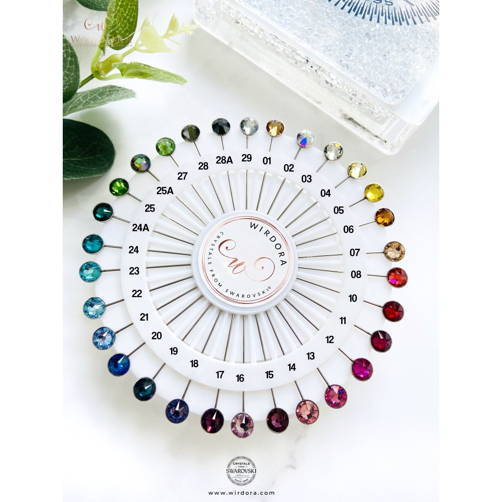 WIRDORA CIRCLE PIN CERTIFIED CRYSTAL / PIN TUDUNG / PIN HIJAB | Shopee ...