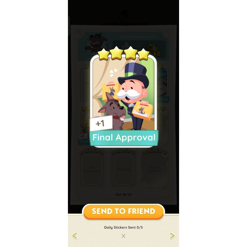 Monopoly Go 4 Star Sticker Final Approval | Shopee Malaysia