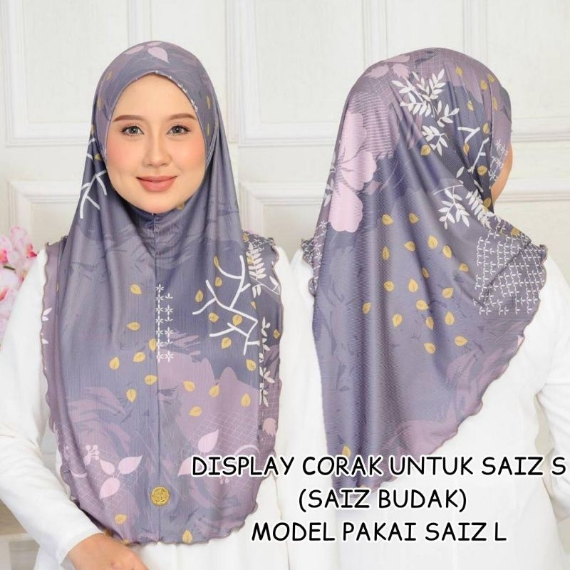 NEW TUDUNG BUDAK TUDUNG SARUNG CORAK 5D/TUDUNG LAYLA PLEATED BUDAK ...