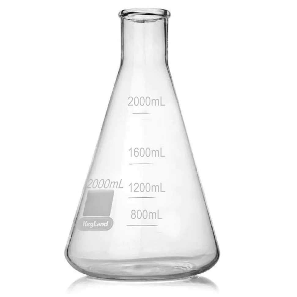 Borosilicate Erlenmeyer Conical Flask 2000ml | Shopee Malaysia