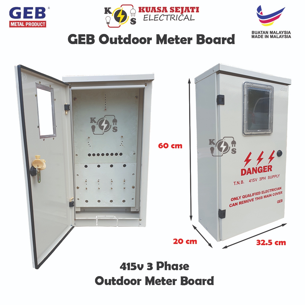 GEB 241308 415v 3 Phase Outdoor KWH Meter Board | Shopee Malaysia