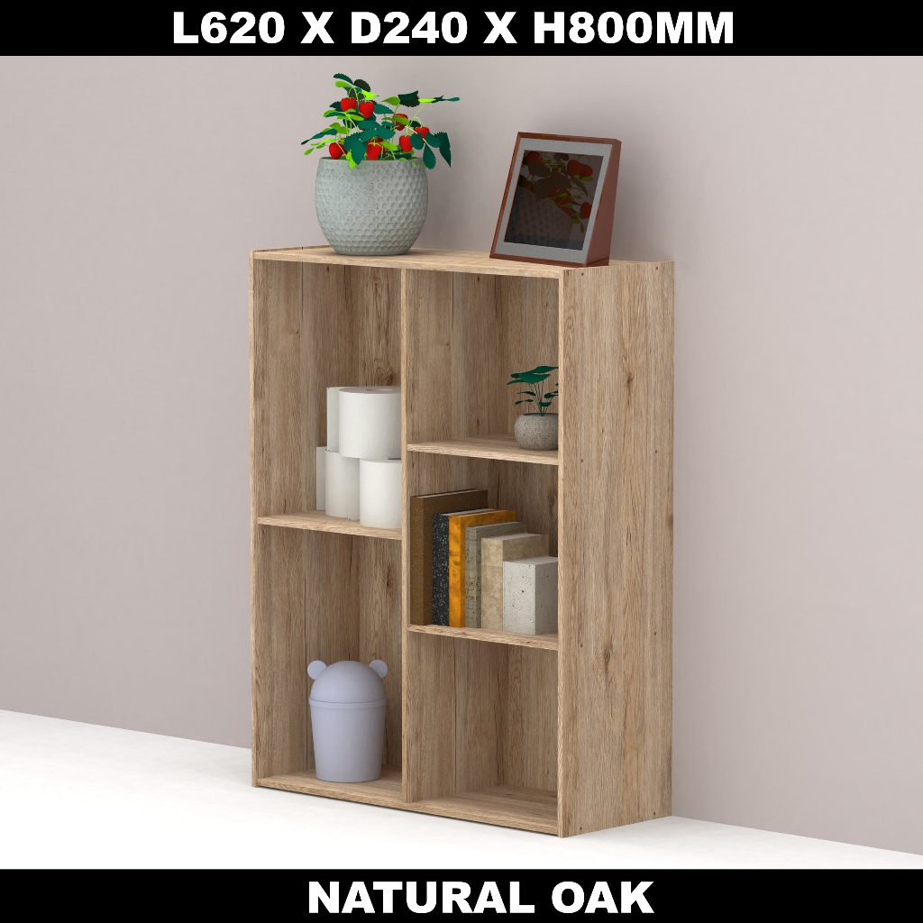 Rasaku 5 Tier Colour Box / Bookcase / 5 Tingkat Rak Buku / Almari Buku ...