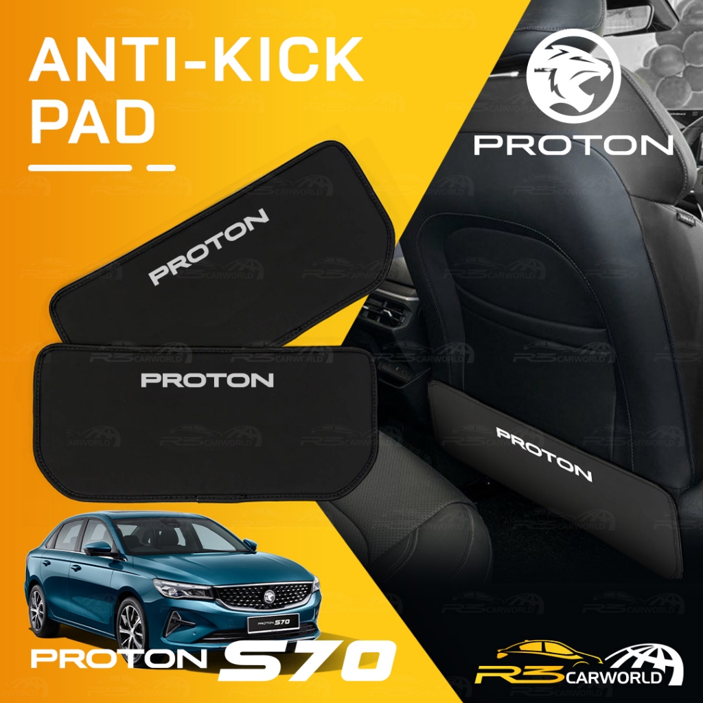 [𝐀𝐧𝐭𝐢 𝐊𝐢𝐜𝐤 𝐏𝐚𝐝] PROTON S70 2024 Premium Leather Car Back Seat ...