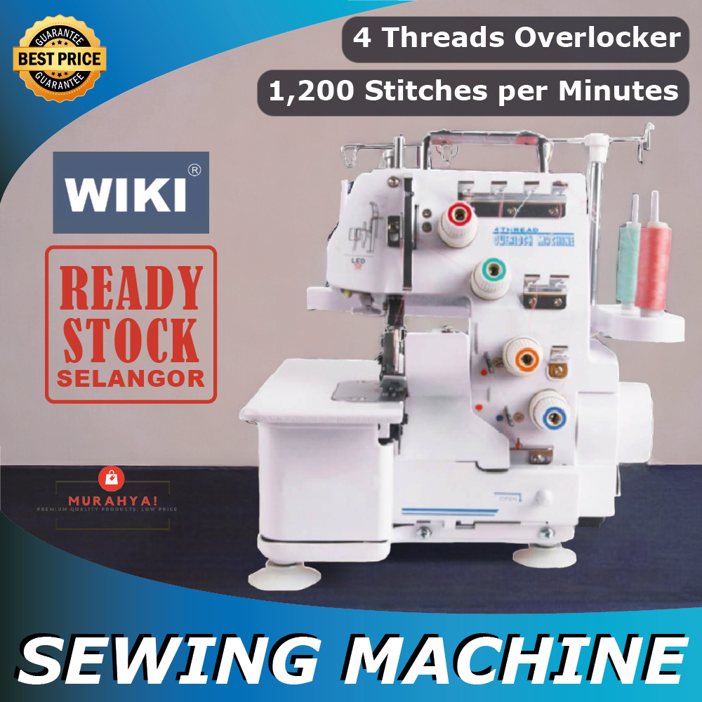 Mesin Jahit Tepi WIKI BL4-434D/ WIKI FN10-4D 4-Threads sewing machine Overlock Machine Serger ...