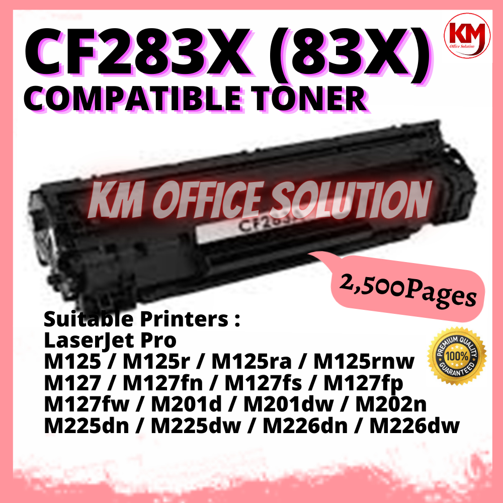 HP 283A CF283X 83A compatible M125 M127 M127fn M201dw M201n M225dw ...