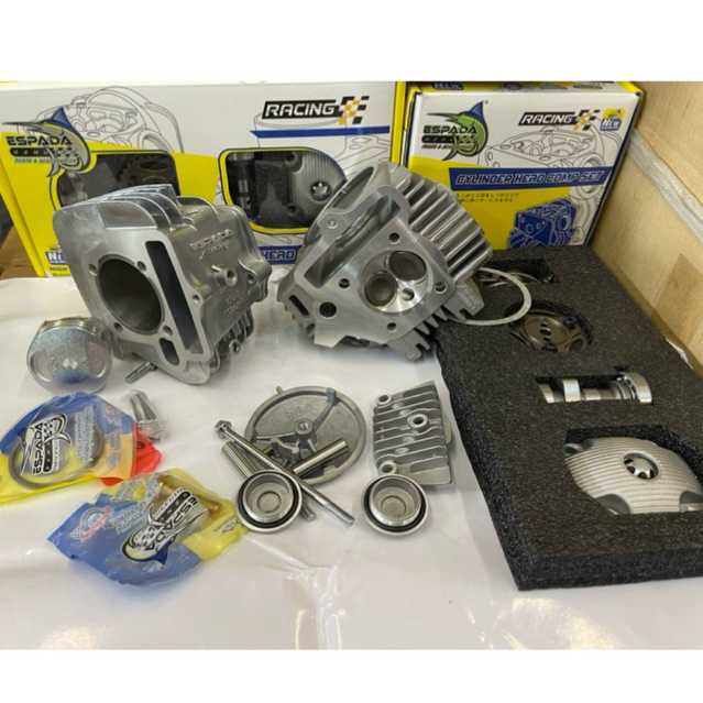 ESPADA WAVE100 56MM BLOCK KIT & 23/27 CYLINDER HEAD COPLATE FULL SET ...