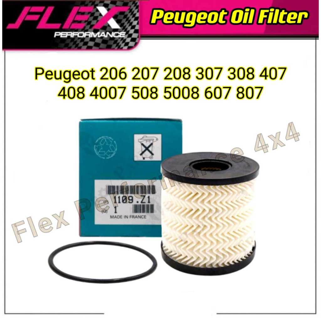 Peugeot Oil Filter Peugeot 206 207 208 307 308 3008 407 408 4007 508 ...