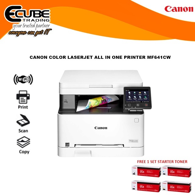 *BRAND NEW* CANON MF641CW ALL IN ONE COLOR WIRELESS LASER PRINTER ...