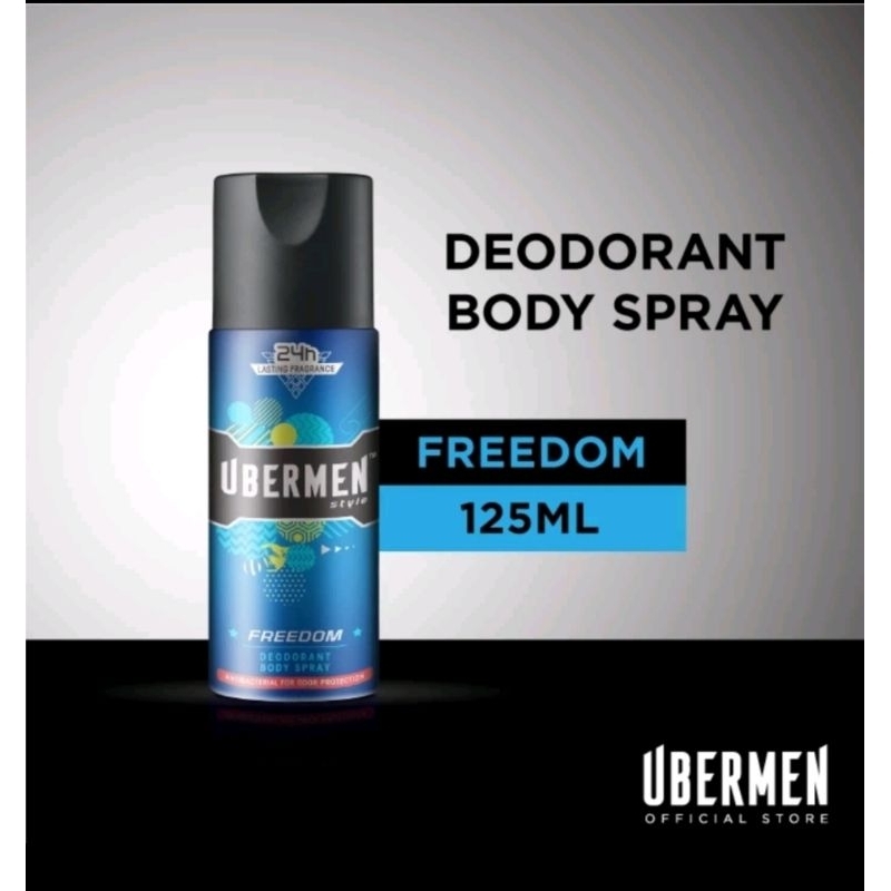Ubermen Deodorant Body Spray 125ml Freedom | Shopee Malaysia