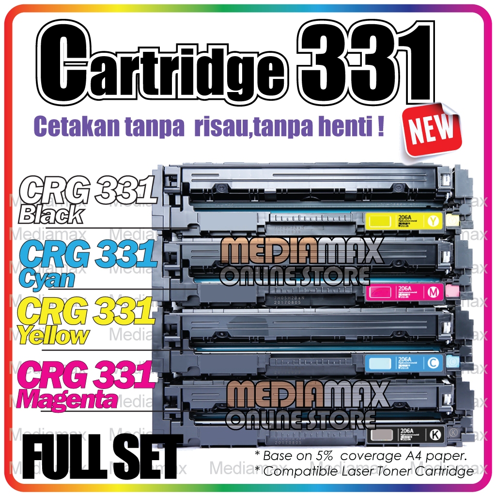 Compatible to CANON 331 CRG CART Cartridge 331 MF-621cn MF-628cw MF ...
