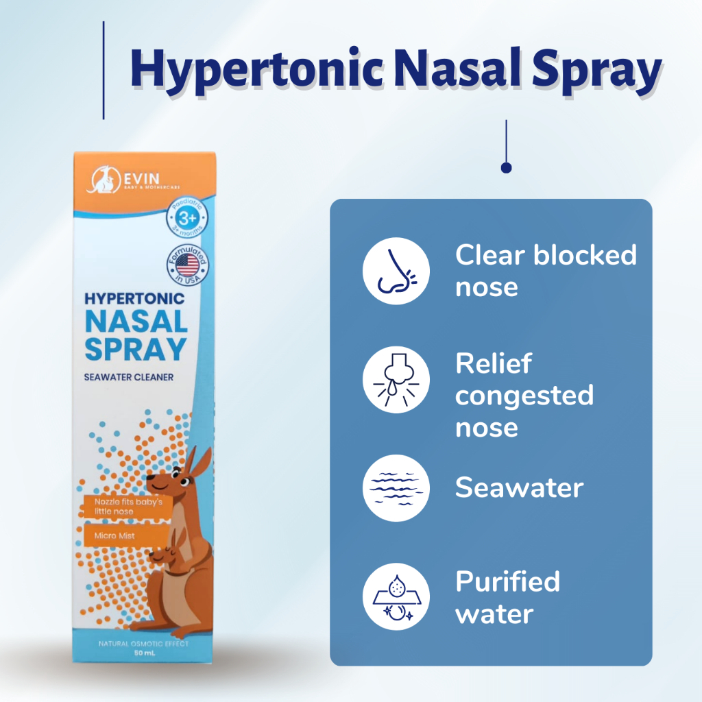 EVIN ISOTONIC / HYPERTONIC NASAL SPRAY 50ML | Shopee Malaysia