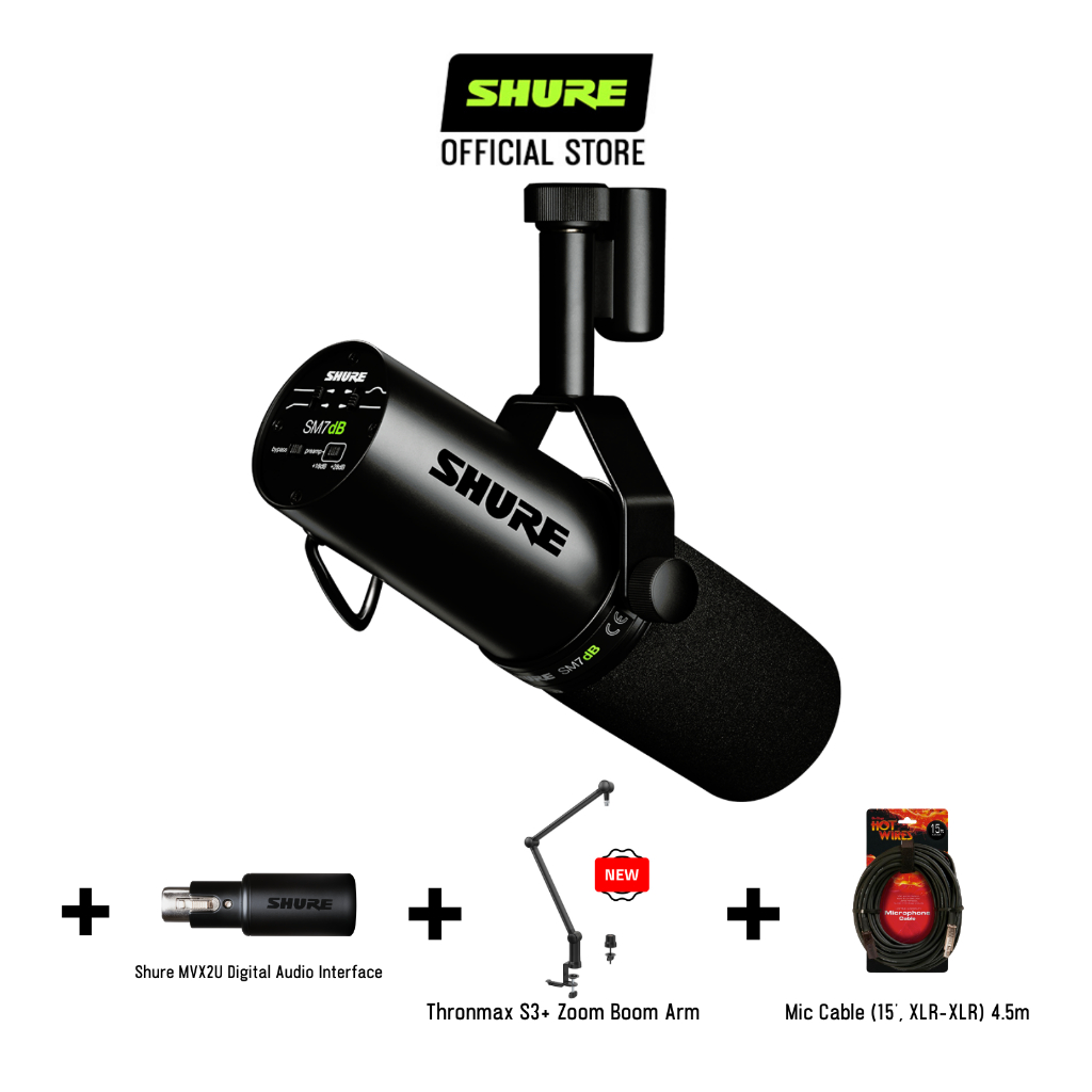 Shure SM7DB Dynamic Vocal Microphone With Built-in Preamp | Shopee Malaysia