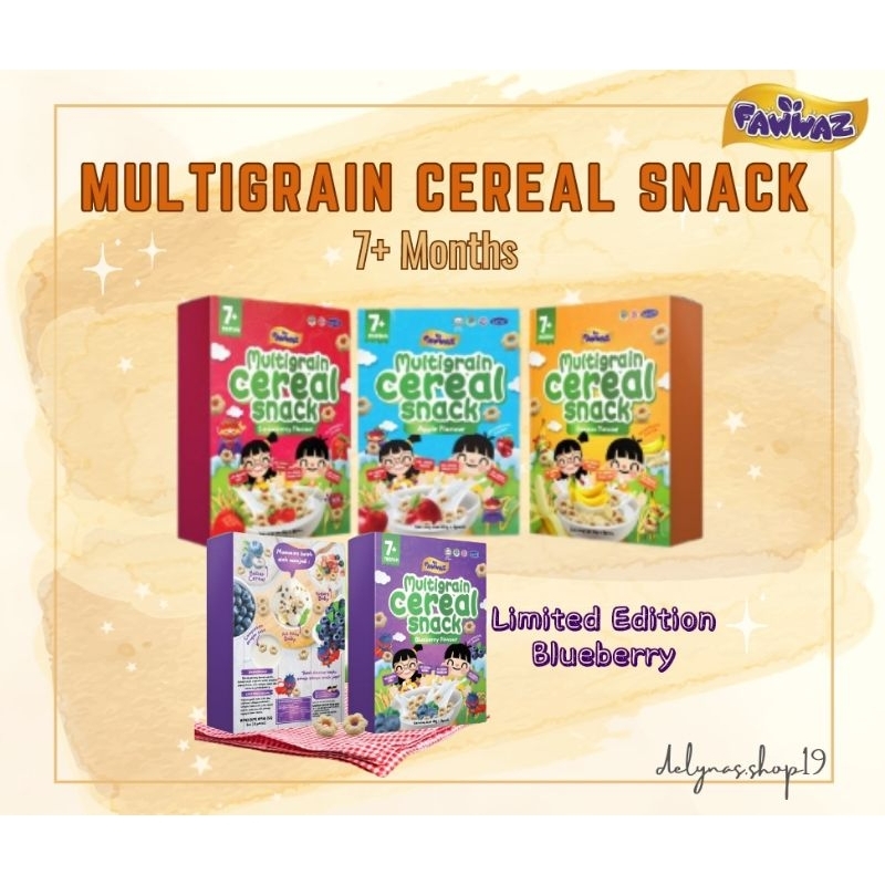Fawwaz Multigrain Cereal Snack Strawberry Banana Apple 7 Month