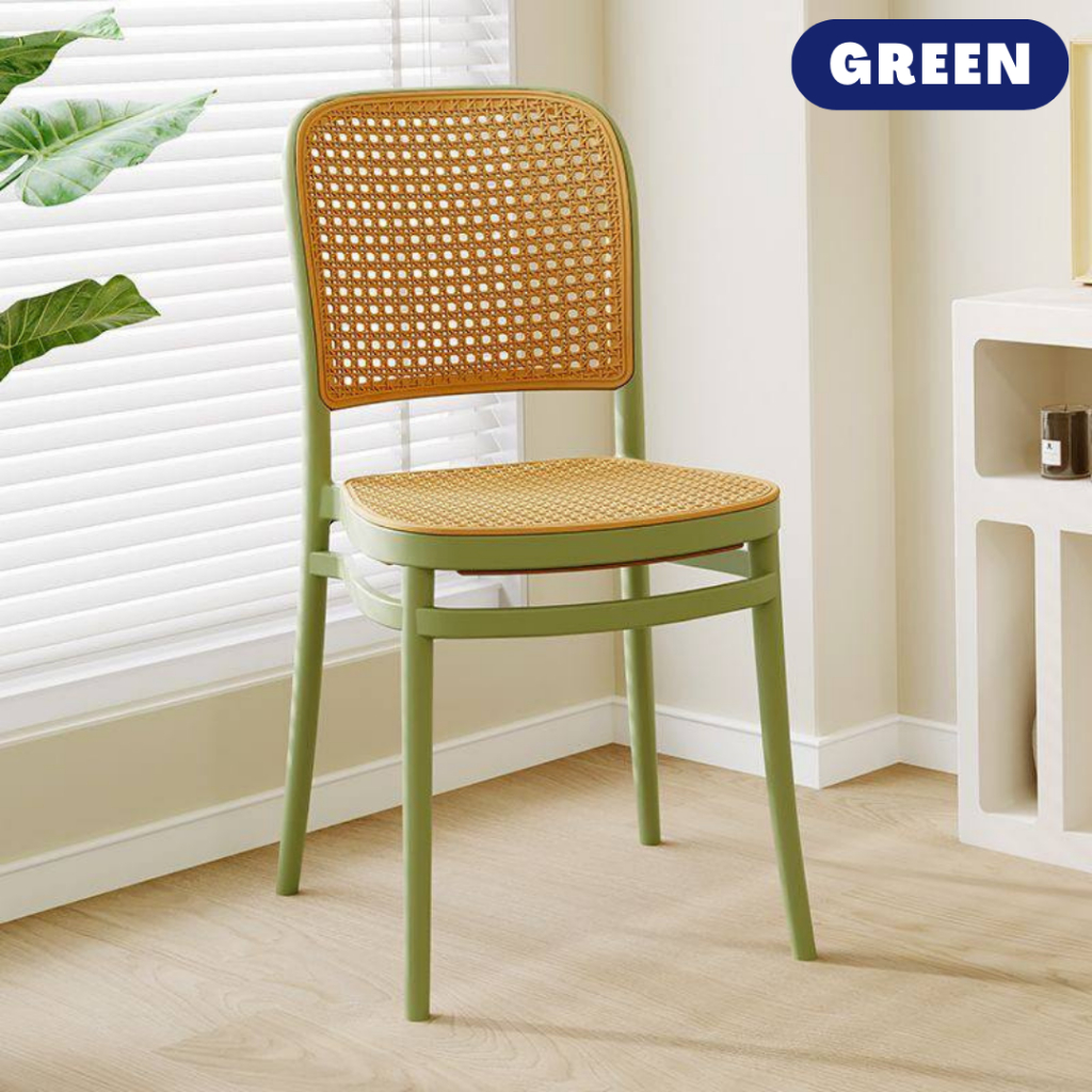 Vedourstyle Nordic Rattan Chair PP Chair Plastic Chair Restaurant ...
