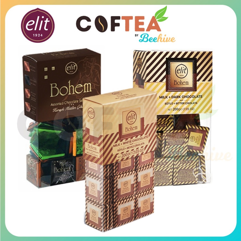 Elit Bohem Assorted Dark Milk White Chocolate Selection 200g | Shopee ...