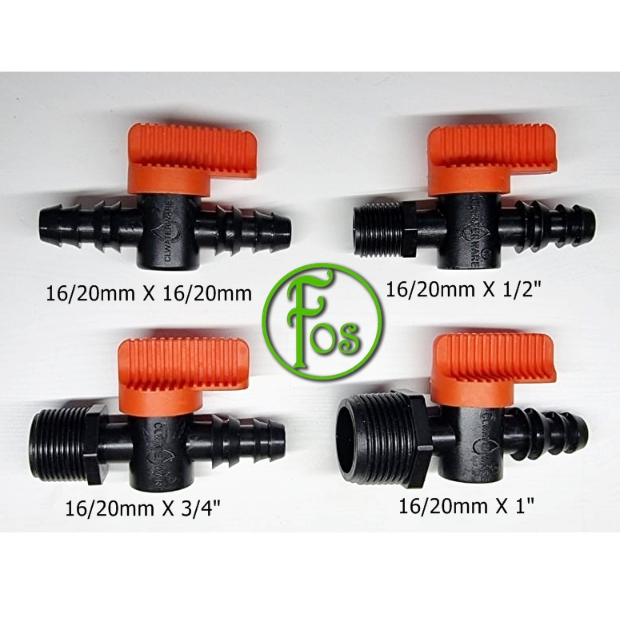 QUICK ACTION VALVE - 16mm/20mm, 16mm/20mmX3/4" , 16mm/20mmX1/2", 16 ...