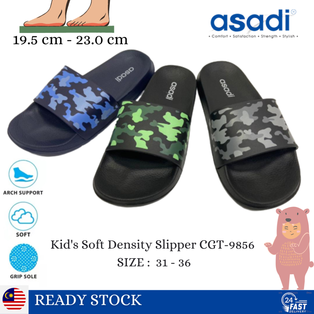 asadi KIDS 9856 SLIP ON SLIPPER | SELIPAR asadi KANAK - KANAK RINGAN ...