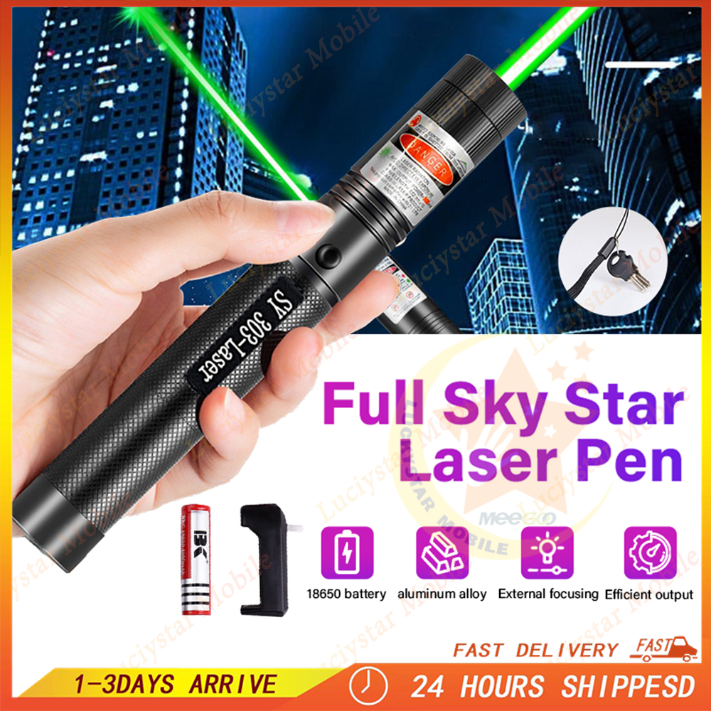 USB Tactical Green Laser Pointer High Power Pen Laser Flashlight Laser ...
