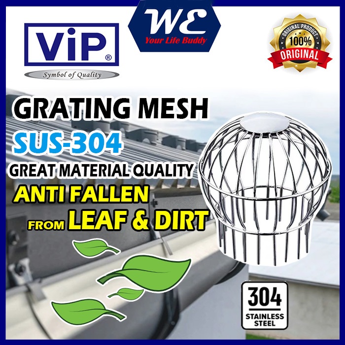 4 INCH VIP SUS-304 Gril SUS-304 untuk Parit & Saluran Hujan (Anti-Sekat ...