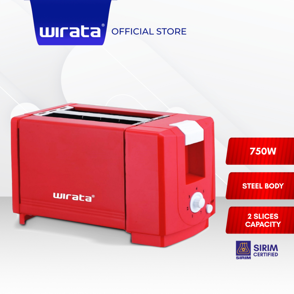 Wirata ET-10 Toaster 2 Slice Pembakar Roti | Shopee Malaysia