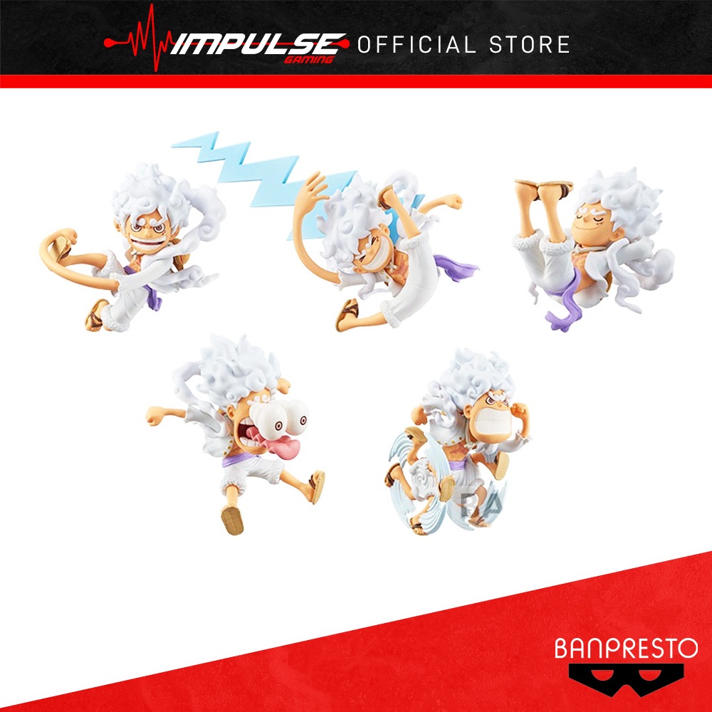 Banpresto One Piece WCF: Monkey D. Luffy Gear 5 (Set of 5) | Shopee ...