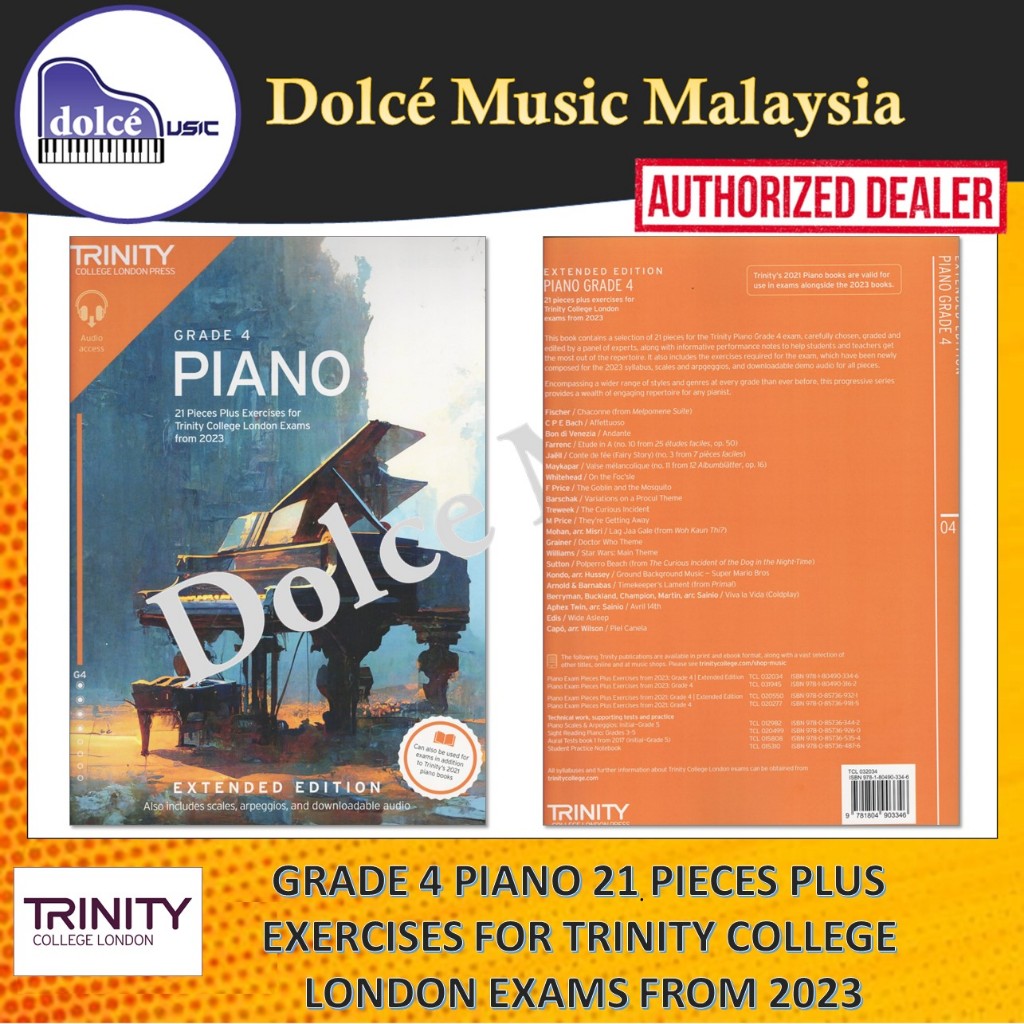 Trinity - Grade 4 Piano 21 Pieces Plus Exercises for Trinity College ...