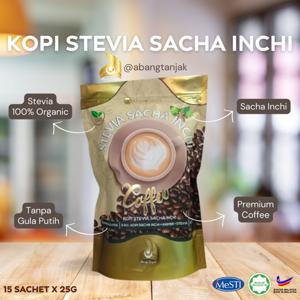 Kopi Stevia Sacha Inchi Abang Tanjak | Shopee Malaysia
