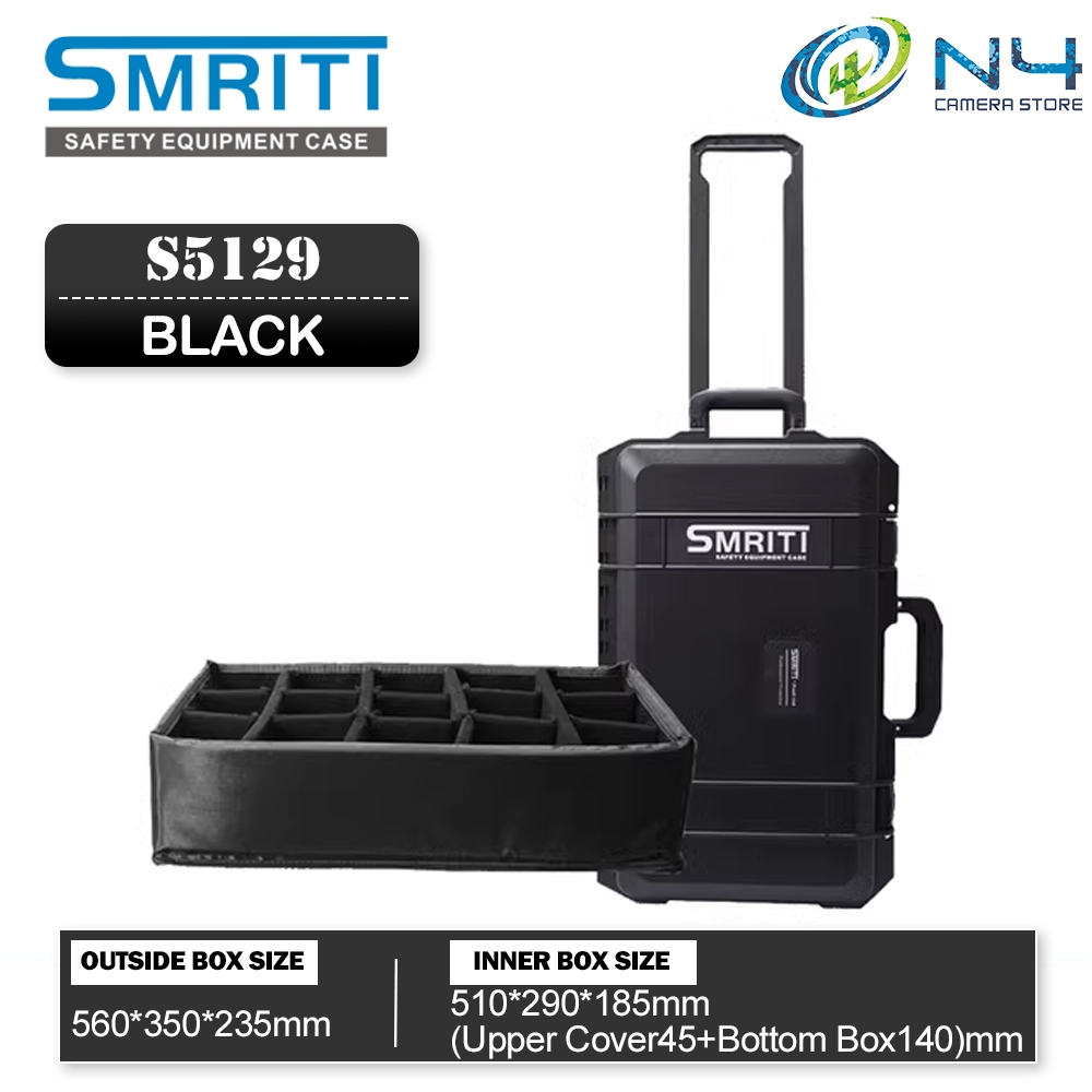 SMRITI Pull Rod Hard Case (Small 5129) For Photography ABD Double Throw ...