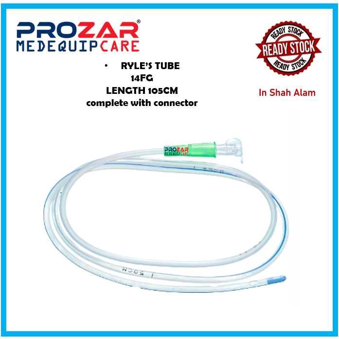 RYLES TUBE 6,8,10,12,14,16 FG LENGHT 105CM FOR ENTEREL FEEDING ...