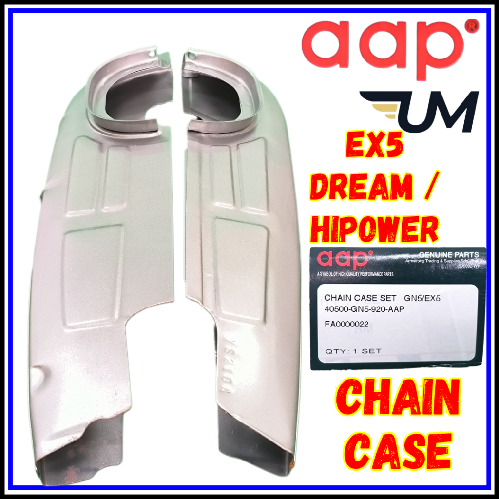 HONDA EX5 DREAM HIPOWER CHAIN CASE COVER SET 100% ORI AAP KOTAK PETI RANTAI 40500-GN5-AAP CAVER ...