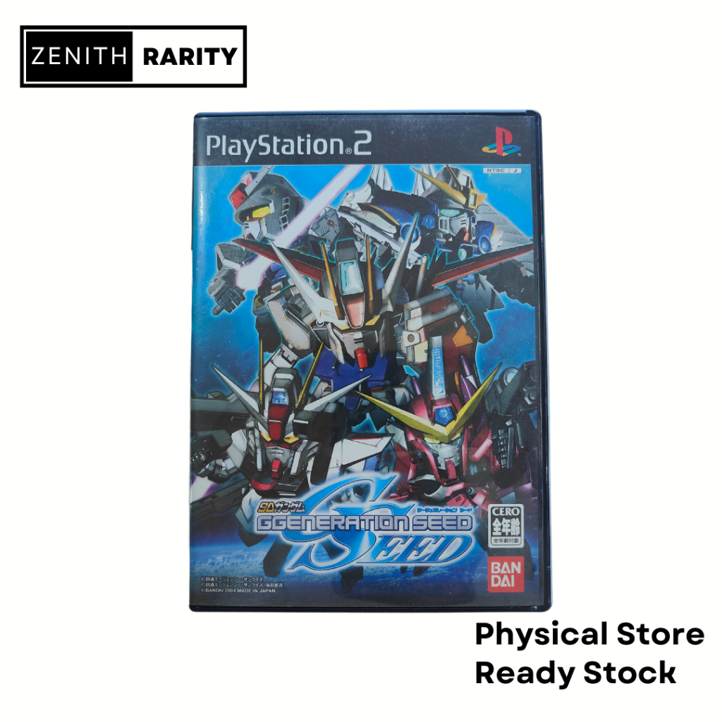 Zenith Rarity Sony Playstation 2 PS2 game SD Gundam G Generation SEED | Shopee Malaysia
