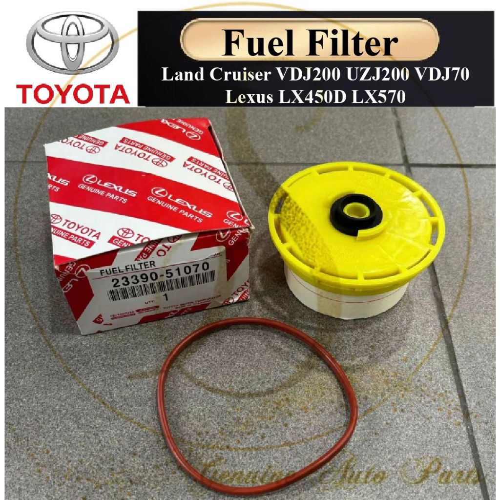 (100% ORIGINAL) 23390-51070 TOYOTA FUEL FILTER FOR TOYOTA LAND CRUISER ...