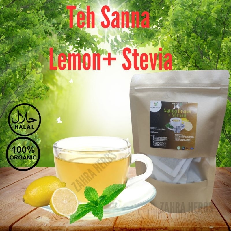 20 UNCANG TEH SANNA LEMON STEVIA | ORGANIC DETOX SLIMMING TEA ...