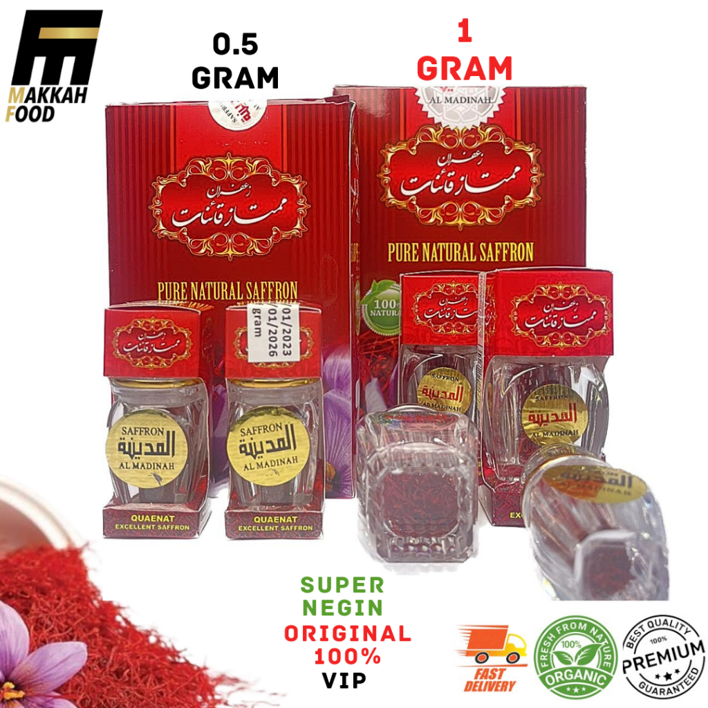 Saffron Almadinah High Quality | Grade VIP Saffron Original Bottle 1gr ...